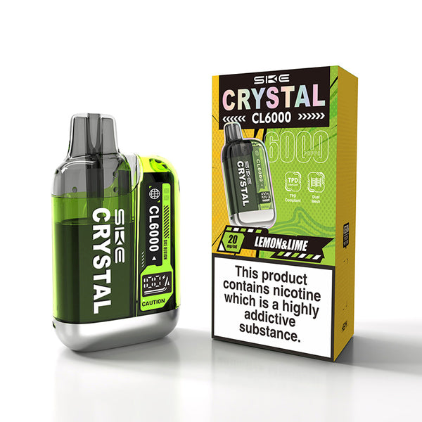 SKE Crystal CL6000 - Lemon & Lime | 6000 Puffs | Master Vaper